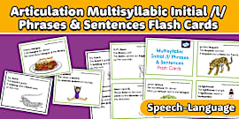 * NEW * Articulation Initial /s/ Words Flash Cards for SLP