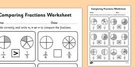 Decomposing Fractions Worksheet / Worksheet - Twinkl