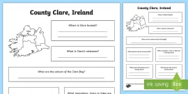 County Derry Worksheet (teacher made) - Twinkl