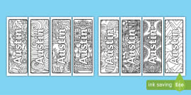 FREE! - * NEW * Zelda Mindfulness Name Colouring Bookmarks