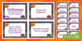 Halloween Idioms ESL Worksheet (teacher made) - Twinkl