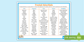 Adverb Word Mat - Primary Resources (teacher made) - Twinkl