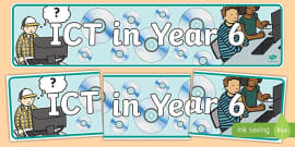 👉 ICT In Primary 1 Display Banner (teacher made)