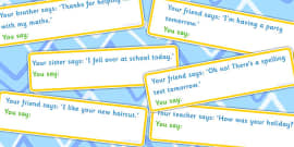 Chit Chat Cards (teacher made)