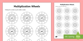 Multiplication Wheels Booklet (teacher made) - Twinkl
