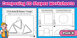 Shape Tracing Worksheet for PreK-K