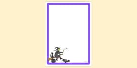 Witch Page Border | Page Borders | Twinkl (teacher made)