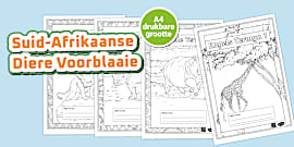 Afrikaanse Diere Alfabet | Afrikaans Alphabet Words