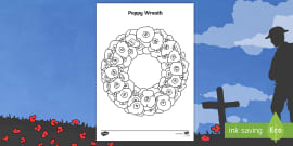Make Your Own Remembrance Day Poppy Wreath Activity - KS2