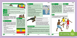 Africa Fact File Template, African Countries (teacher made)