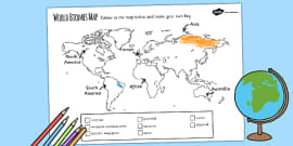 Interactive KS2 Geography Biomes Map PowerPoint - Twinkl