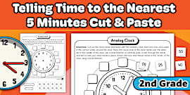 Second Grade Telling Time Worksheets | Twinkl USA
