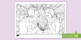 Forgiveness Colouring Page (teacher made) - Twinkl