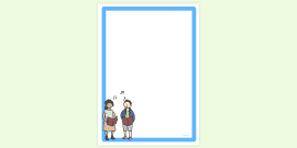 FREE! - Simple Blank Cricket Singing in Summer Page Border | Twinkl