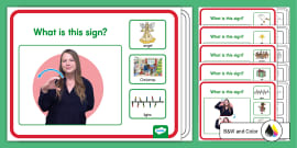 ASL Christmas Matching Cards