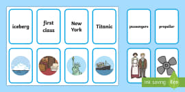 The Titanic Word Mat | Twinkl History (teacher made)