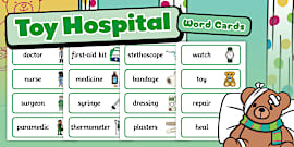 Toy Hospital Patient Details & Prescription Role-Play Forms