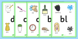 Initial Blends A4 Display Poster (teacher made)