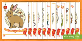 ESL Lunar New Year Board Game - Antonym & Synonyms Twinkl
