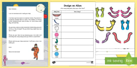 Design an Extraterrestrial Worksheet | Primary Resources