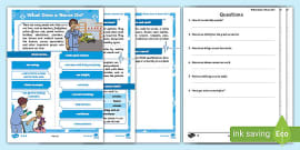 What Does A Police Officer Do? KS1 Reading Comprehension