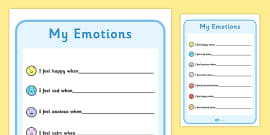 😊 Emoji Feelings Chart Pack | Twinkl Elementary Resources