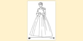 FREE! - Lady Macbeth Colouring Sheet - Primary Resources