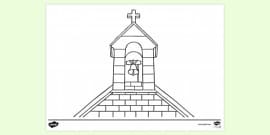 FREE! - Blackpool Tower Top Only Colouring Sheet