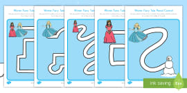 Fairy Tale Numbers 1-10 Tracing Worksheet / Worksheet