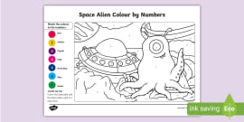 Monsters Colour by Number (teacher made)