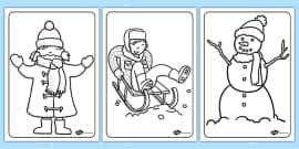 Winter Senses Word Mat (teacher made)