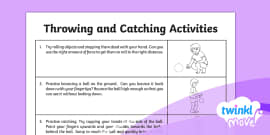 PE Home Learning - Throwing and Catching Games - KS2