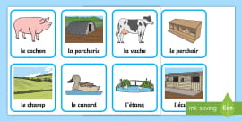 FREE! - Cartes de vocabulaire : La ferme - Twinkl