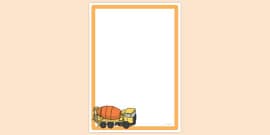 FREE! - Fire Truck Page Border | Page Borders | Twinkl