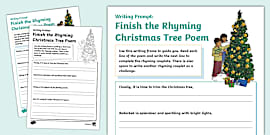 Writing Prompt: Finish the Rhyming Christmas Poem
