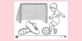 AFL Football Colouring Page | Colouring Pages (teacher made)