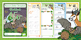Grade 3 English Cursive Letter Formation Workbook - Oo (CAPS)