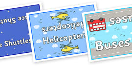 FREE! - 👉 Editable Class Group Signs (Transport) - Twinkl
