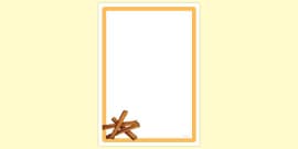 Simple Blank Sticks Page Border | Page Borders | Twinkl