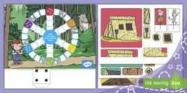 The Three Pigs House Building Board Game (Teacher-Made)