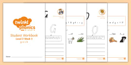 Twinkl Phonics: Level 3: Week 3: Workbook (teacher made)