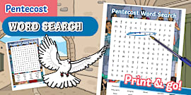 Pentecost Word Search | Christian Education | Twinkl USA