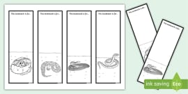 Printable Colouring Page of Snakes | Colouring Pages