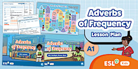ESL Adverbs of Frequency Board Game for Kids