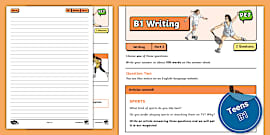 ESL B1 PET Writing - Part 1 (Birthday Party) (teacher made)