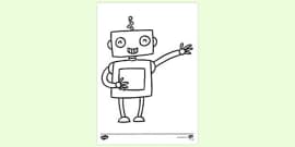 Robot Fine Motor Skills Worksheet (teacher made) - Twinkl