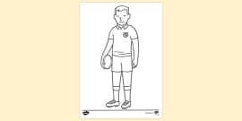 FREE! - Rugby Kit Colouring Sheet (teacher made) - Twinkl