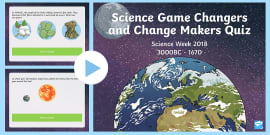 Australian Science Week 2018 - 1900-1970 Quiz PowerPoint