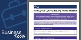 Childminding Contract (teacher made) - Twinkl