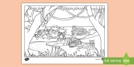 Tiger Mindfulness Collaborative Colouring Resource Pack